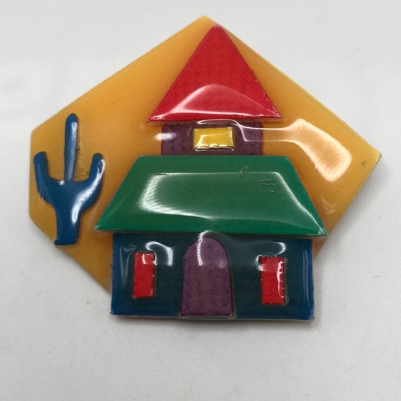 Lucinda | Jewelry | Vtg Southwest House Pin By Lucinda | Poshmark